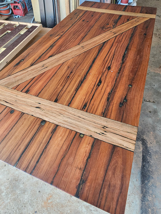 Solid Red Table - Ironbark – Brendan Kelly Design